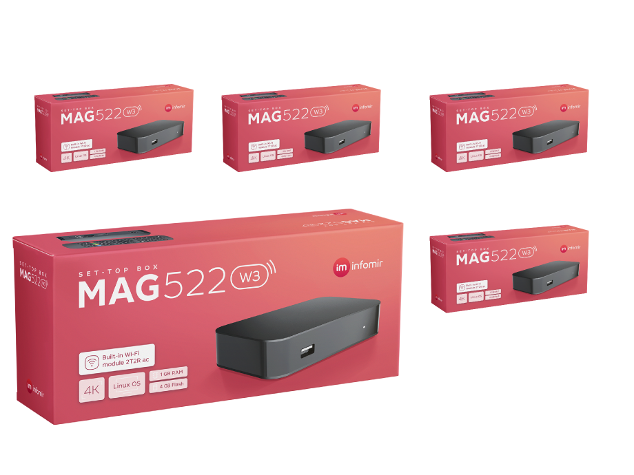 MAG522w3 pack x5 - Infomir USA/Canada Retail Shop